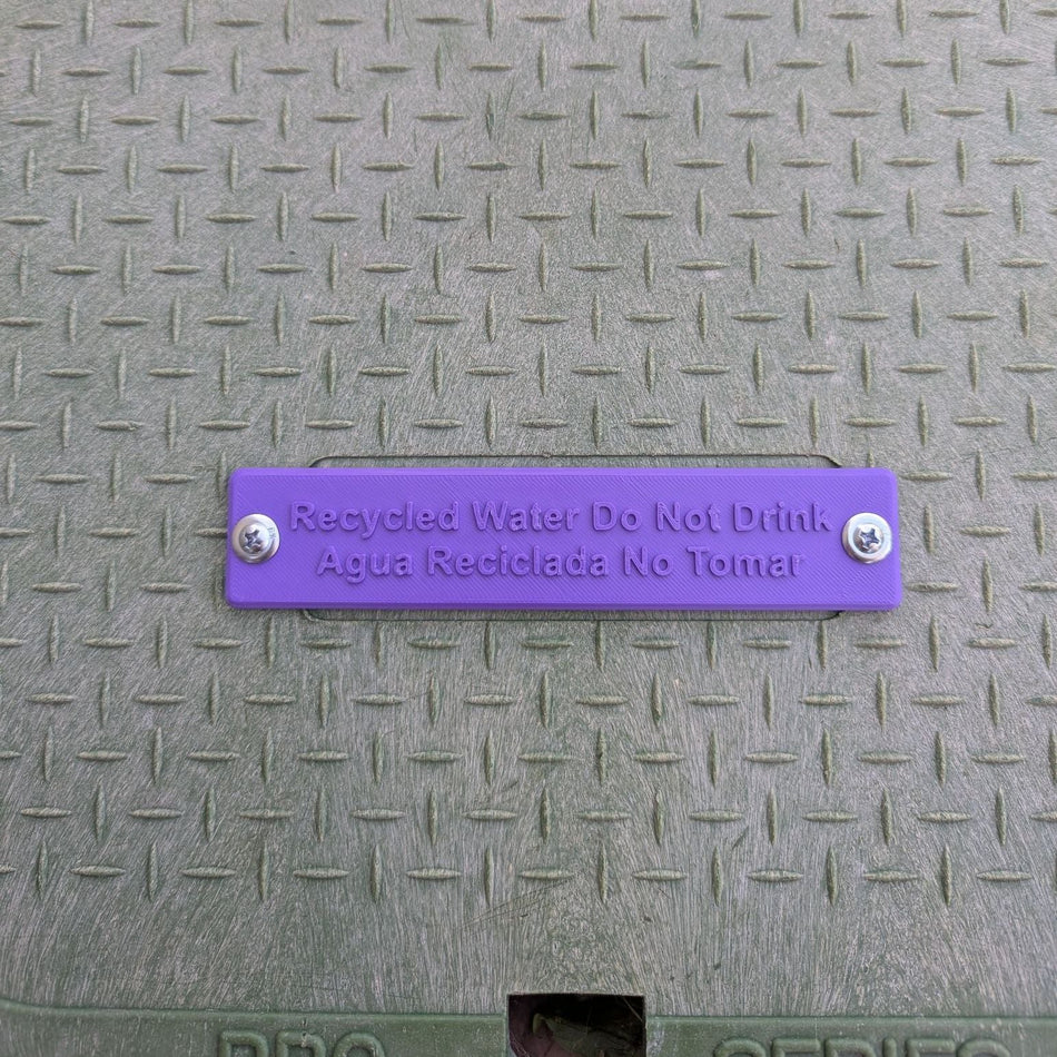Buy Premium Purple Recycled Water Tags & Reclaimed Water Signs ...